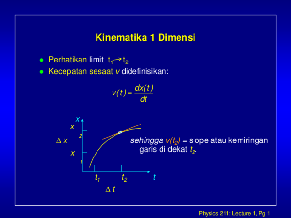 (PPT) GERAK SATU DIMENSI