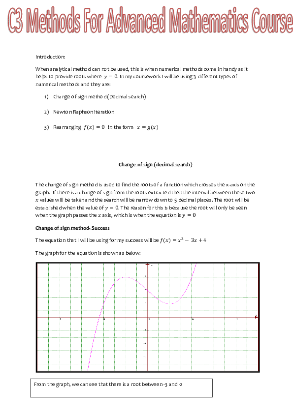 (DOC) Math Couesework
