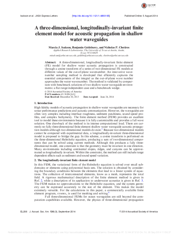 (PDF) Reshetov LA A three-dimensional, longitudinally-invariant finite ... (PDF) Reshetov LA A three-dimensional, longitudinally-invariant finite ...