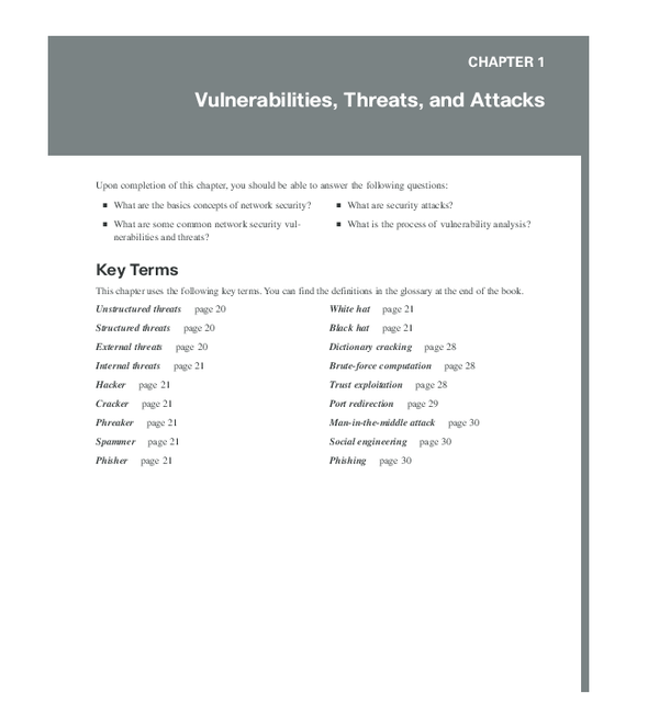 (PDF) Vulnerabilities, Threats, and Attacks
