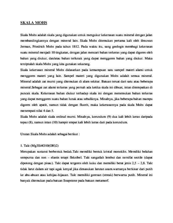 (DOC) SKALA MOHS