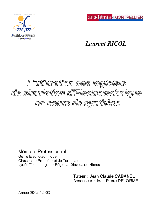 cours modélisation et simulation des systèmes pdf