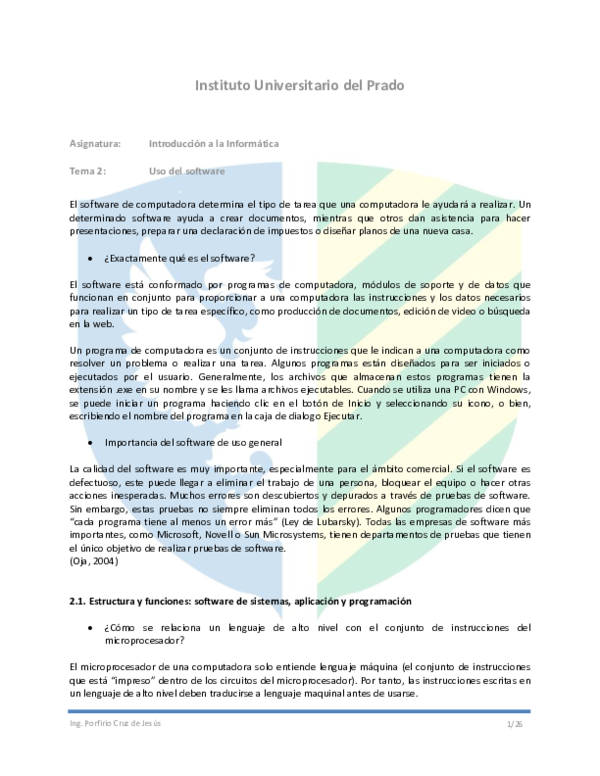 (PDF) Tema 2 Introducción a la Informática