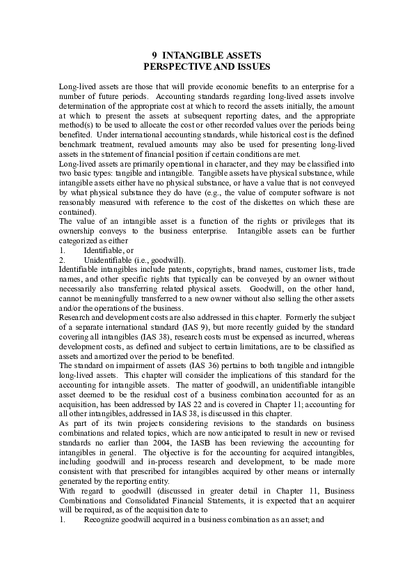 ias 38 intangible assets
