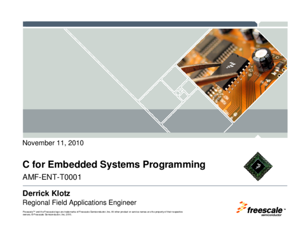 (PDF) C for Embedded Systems Programming