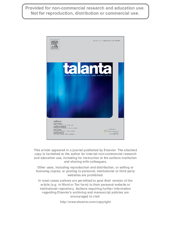 Pdf Method Development And Optimization For The Determination Of