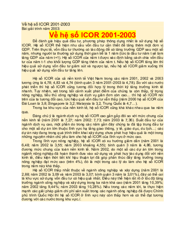 (DOC) Về hệ số ICOR 2001