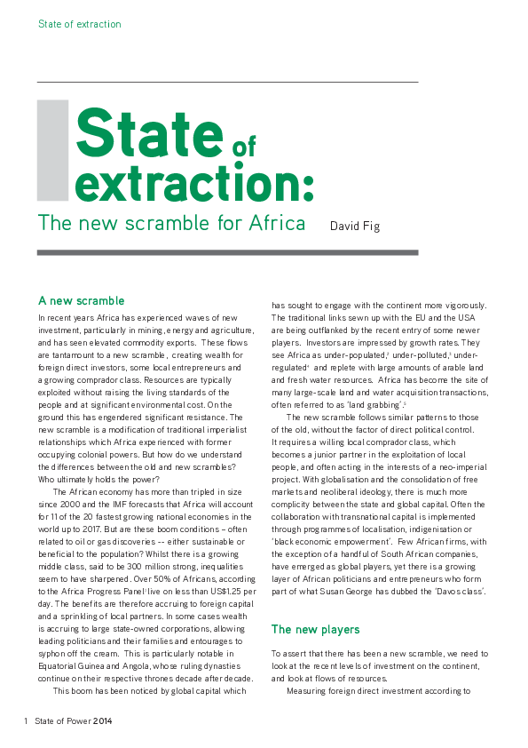 (PDF) The New Scramble for Africa | Ashton Fourie - Academia.edu