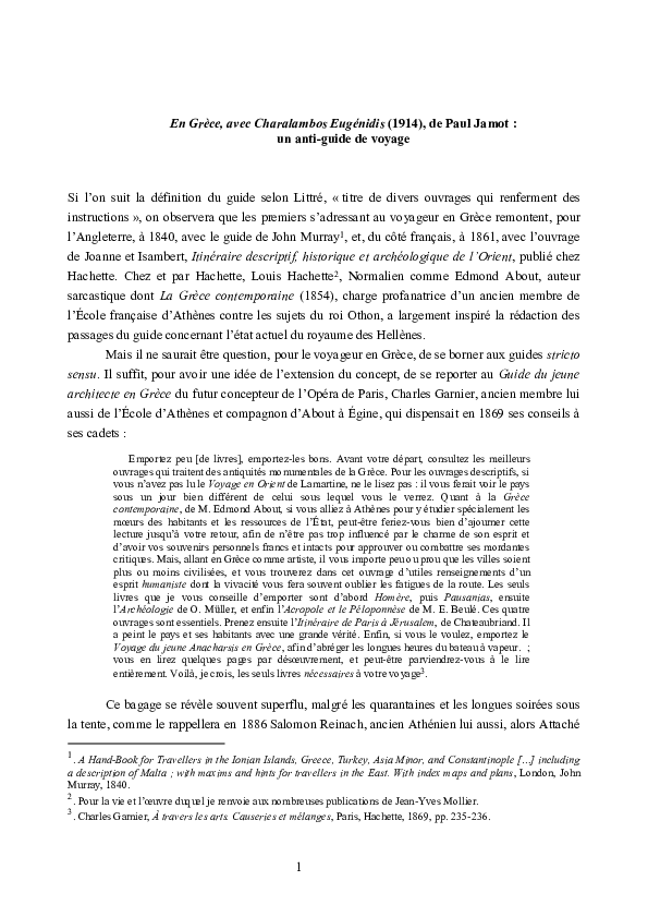 "En Grèce, avec Charalambos Evguénidis" de Paul Jamot : un anti-guide ...