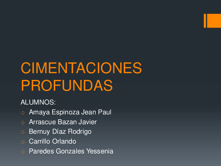 (PPT) CIMENTACIONES PROFUNDAS final
