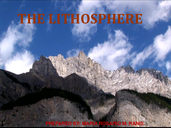 (PPT) LITHOSPHERE PPT.