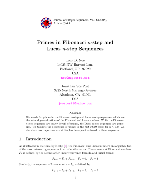 (PDF) Primes in Fibonacci n-step