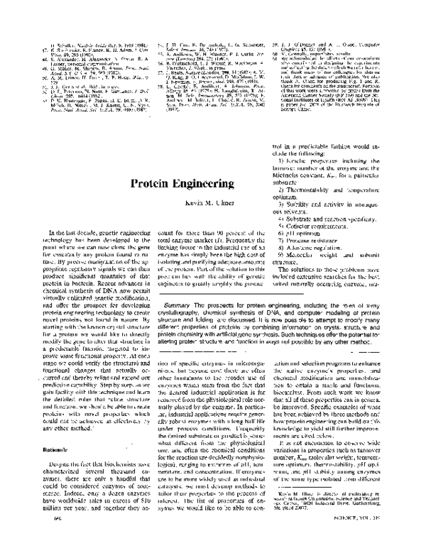 (PDF) Protein engineering | Kevin Ulmer - Academia.edu