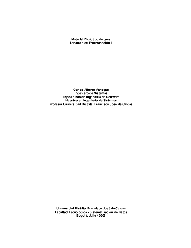 Pdf Material Didáctico De Java Lenguaje De Programación Ii