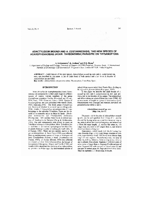 (PDF) Adactylidium moundi and A. Costarricensis, two new species of ...
