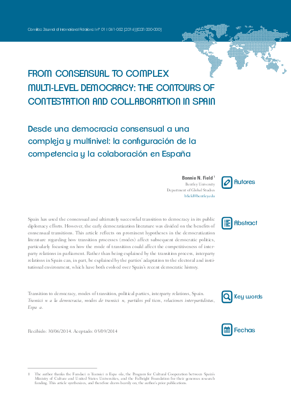(PDF) From Consensual to Complex Multi‐level Democracy: The Contours of ...