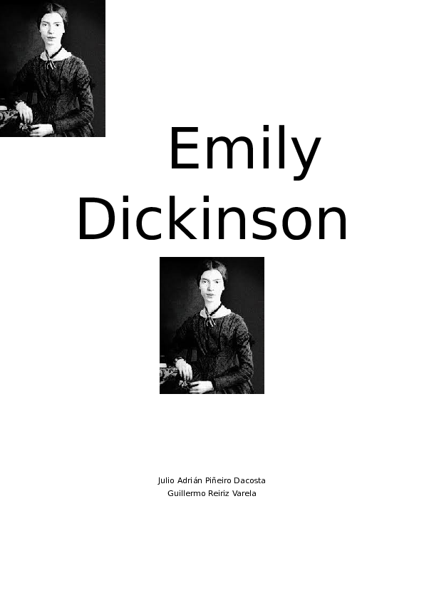 EMILY DICKINSON (Acabado)