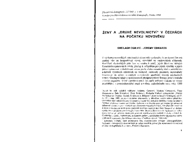 (PDF) Ženy a "druhé nevolnictví" v Cechách na pocátku novoveku [Women ...