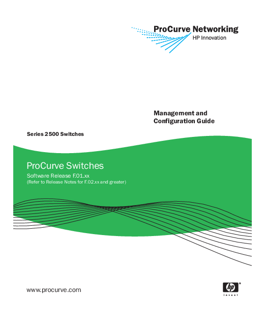 (PDF) Management and Configuration Guide ProCurve Switches Series 2500 Switches | Akhil Raval ...