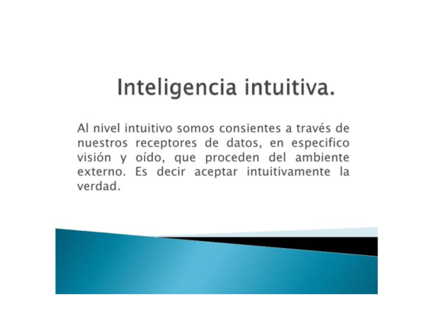 (PPT) Inteligencia intuitiva y reflexiva