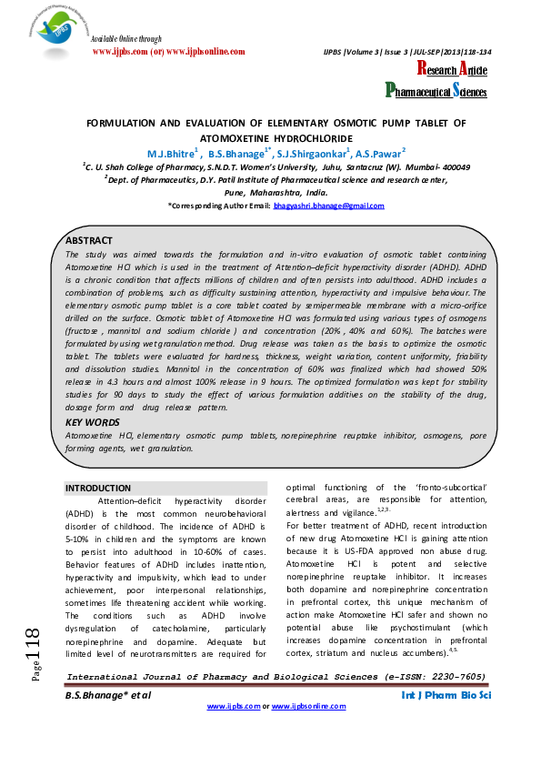 (PDF) Available Online through FORMULATION AND EVALUATION OF ELEMENTARY ...