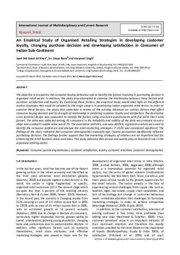 (PDF) International Journal of Multidisciplinary and Current Research ...