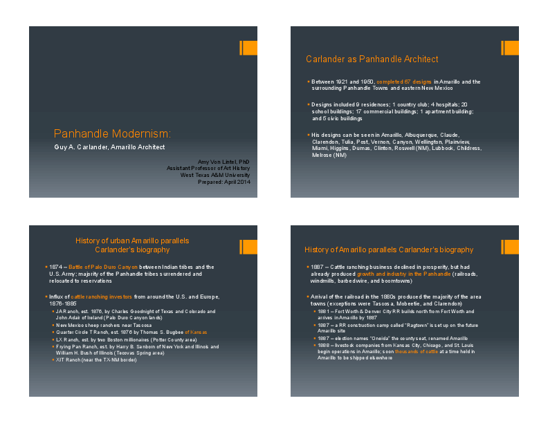 (PDF) Panhandle Modernism: Guy A. Carlander, Amarillo Architect, Third ...