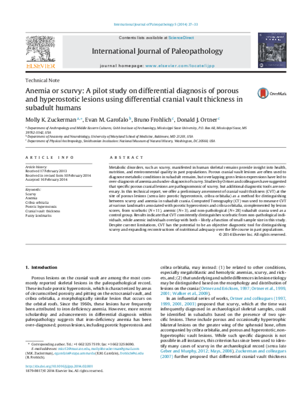 (PDF) Zuckerman, MK., EM Garofalo, B Frohlich, and DJ Ortner. 2014 ...