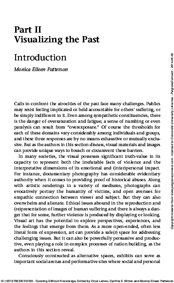 (PDF) Visualizing the Past