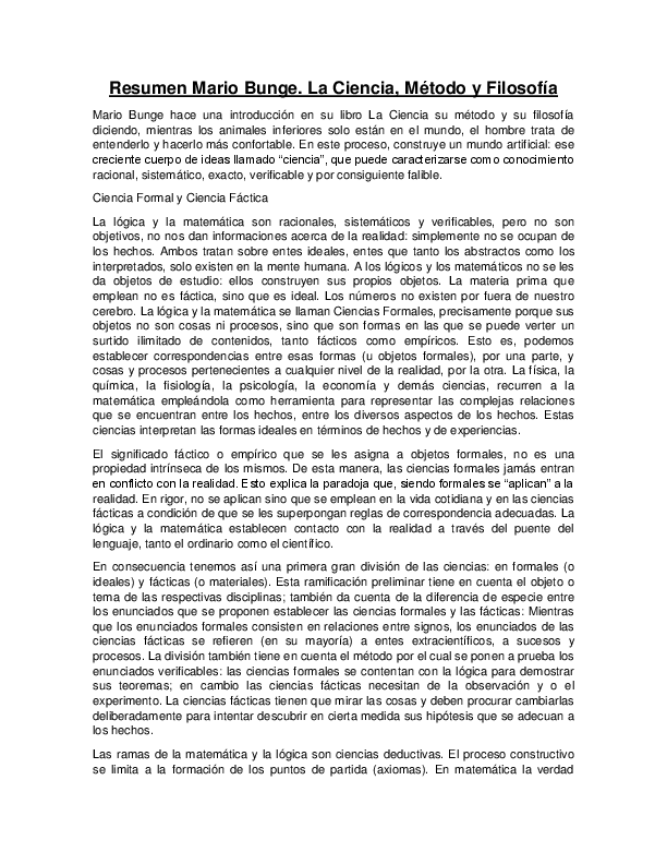 (DOC) Resumen Mario Bunge