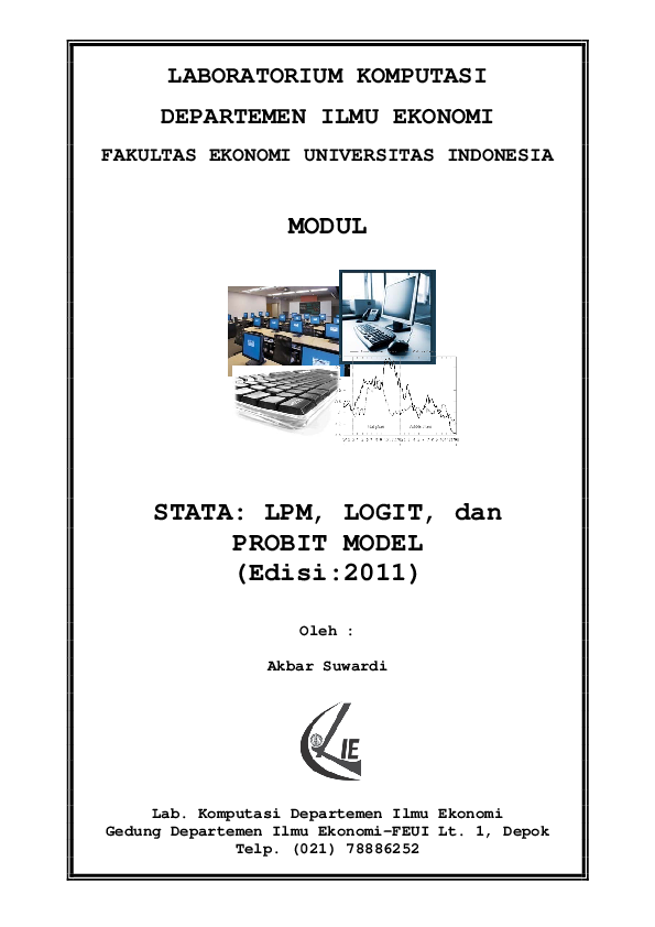(PDF) Modul Final LPM, Logit dan Probit Model (2011)