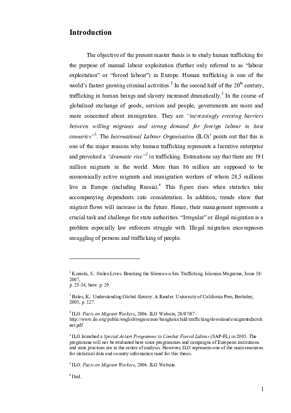 (PDF) Trafficking in Human Beings in Europe for the Purpose of Labour ...