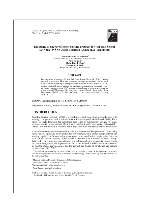 Pdf Development Of Energy Efficient Wireless Sensor Network