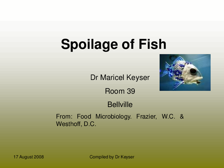 (PPT) 1[1]. Spoilage of fish