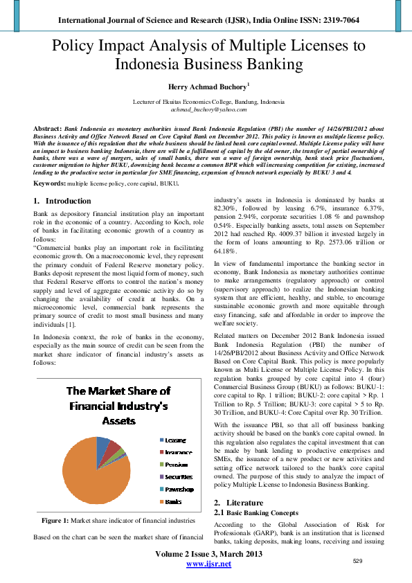 (PDF) Policy Impact Analysis of Multiple Licenses to Indonesia Business ...