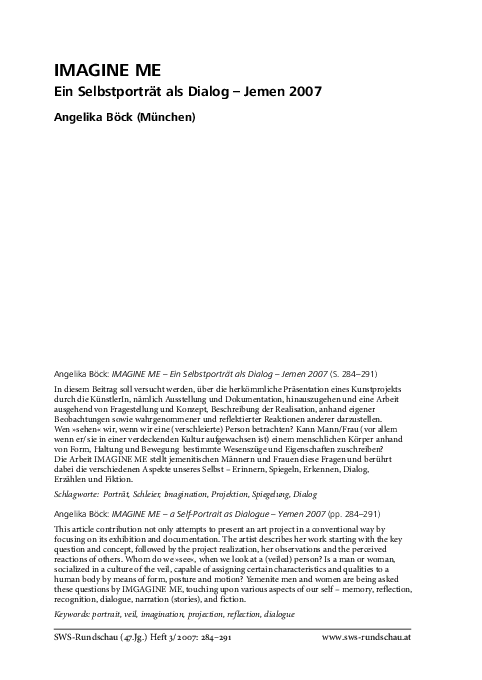 (PDF) Imagine Me
