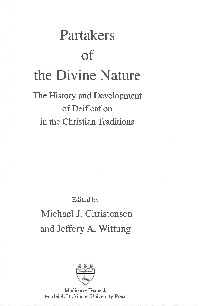 (PDF) Karl Rahner: Divinization in Roman Catholicism