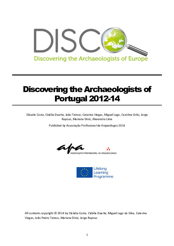 (PDF) Cláudia Costa, Cidália Duarte, João Tereso, Catarina Viegas ...