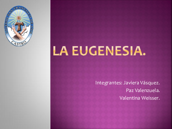 (PPT) La eugenesia
