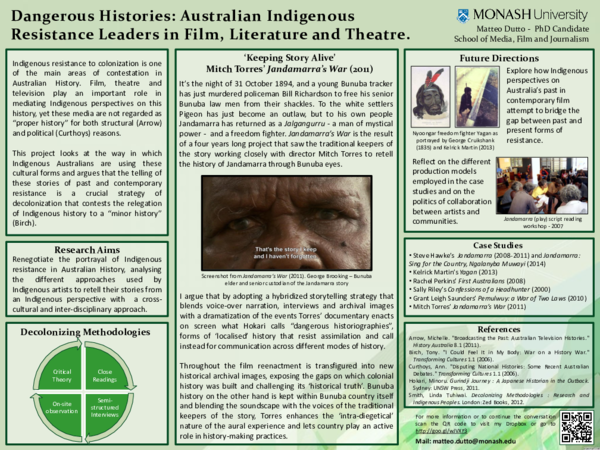 “Dangerous Histories: Australian Indigenous Resistance Leaders in Film ...