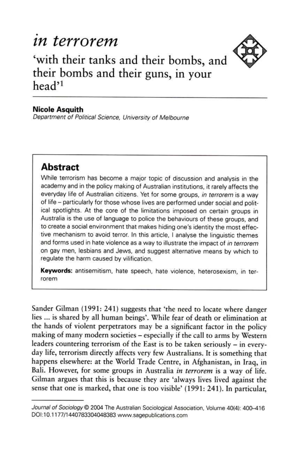 (PDF) in terrorem‘with their tanks and their bombs, and their bombs and ...