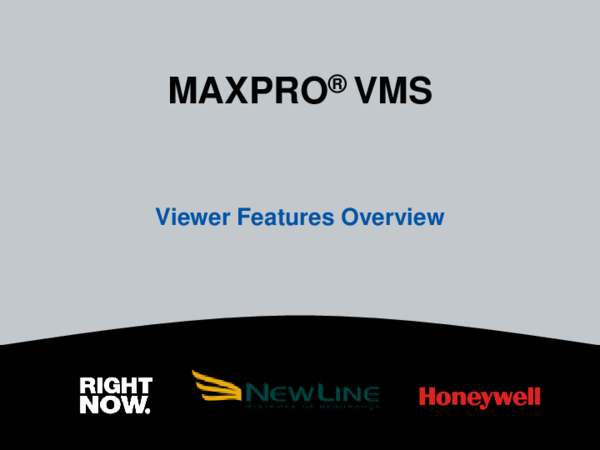 (PDF) MAXPRO ® VMS Viewer Features Overview
