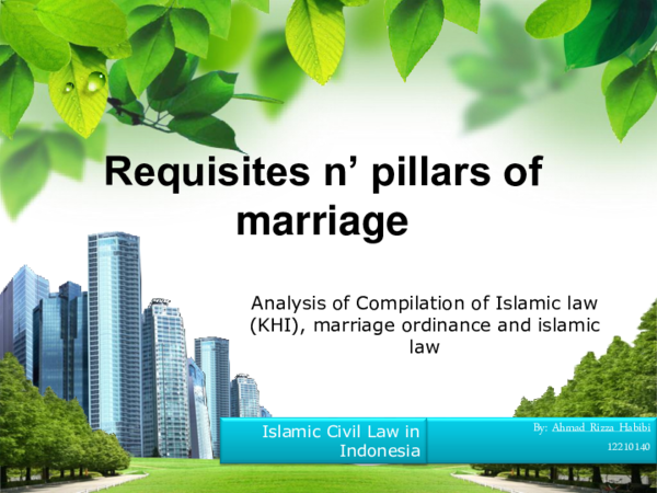 (PPT) Requisites and pillars of islamic marriage (Analysis of ...