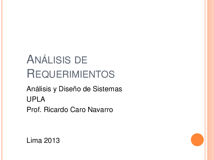(PPT) Analisis requerimientos recopilacion