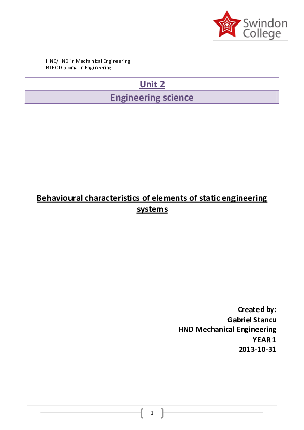(DOC) engineering science #1