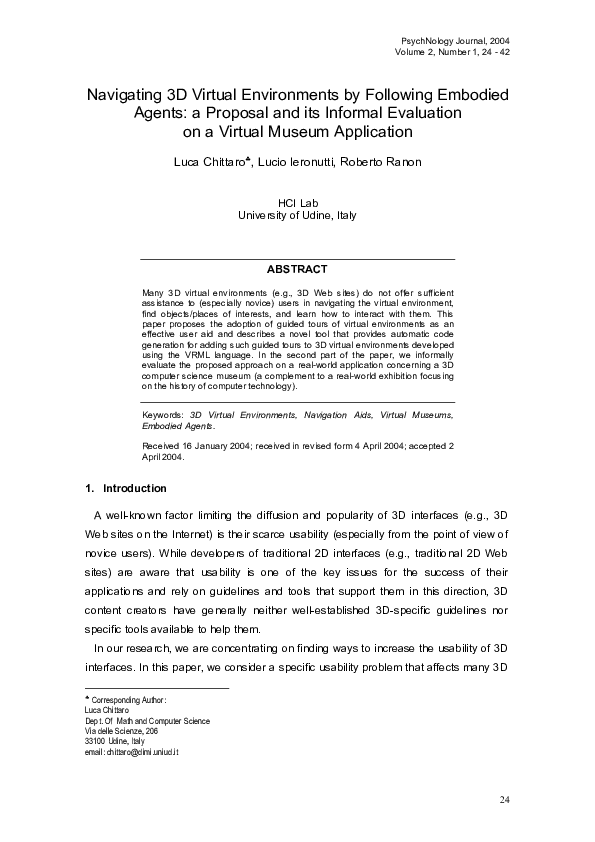 Pdf Navigating 3d Virtual Environments By Following Embodied Agents