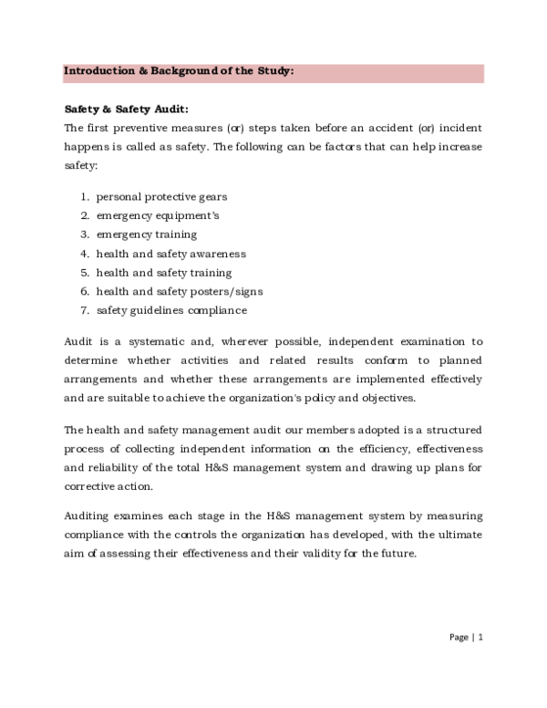 (PDF) Safety Audit Report_1