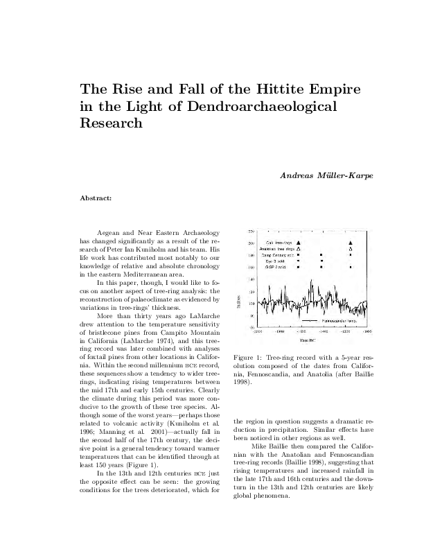 (PDF) The Rise and Fall of the Hittite Empire