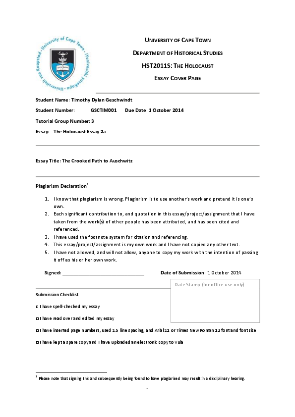 (DOC) Did the Final Solution to the Jewish Question evolve ...