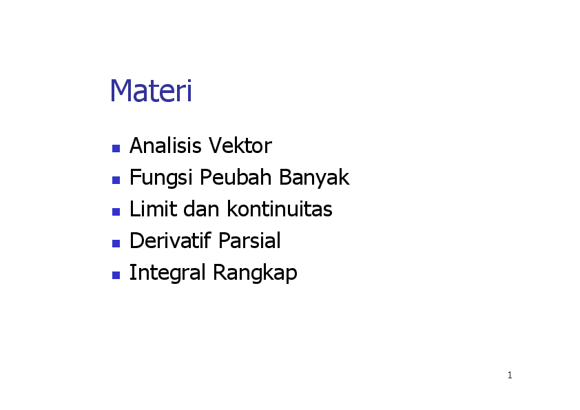 (PDF) 1. Analisis Vektor